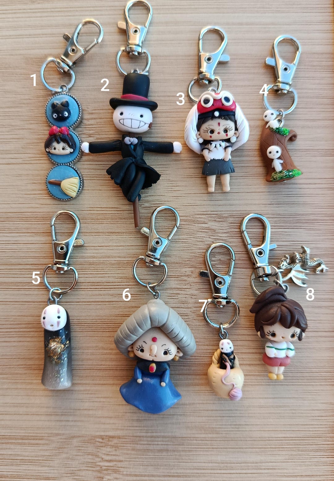 Keychain Keychain Bag Charm Miniature Mini Dolls Turnip Head Kaonashi ...