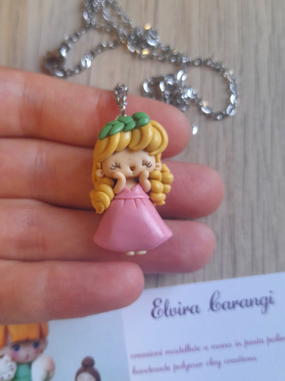 Pollon Anime Cartoon Necklace Fanart Fimo Polymer Clay - Etsy