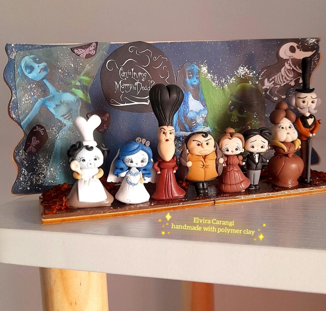 Diorama Corpse Bride Corpse Bride Emily Polymer Clay Fimo Handmade ...