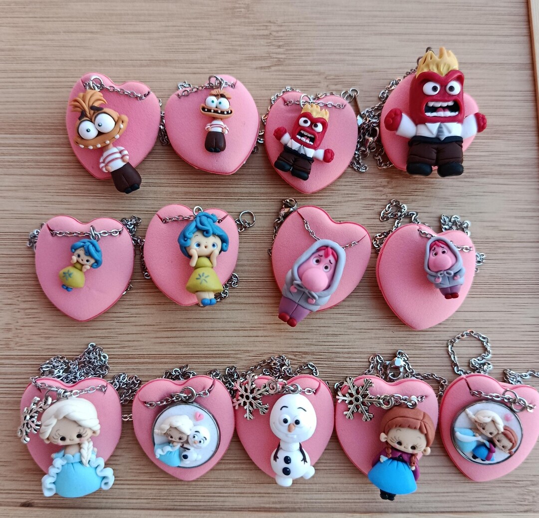 Chubby Kawaii Miniature Mini Dolls Elsa Olaf Frozen Rage Joy Princess ...