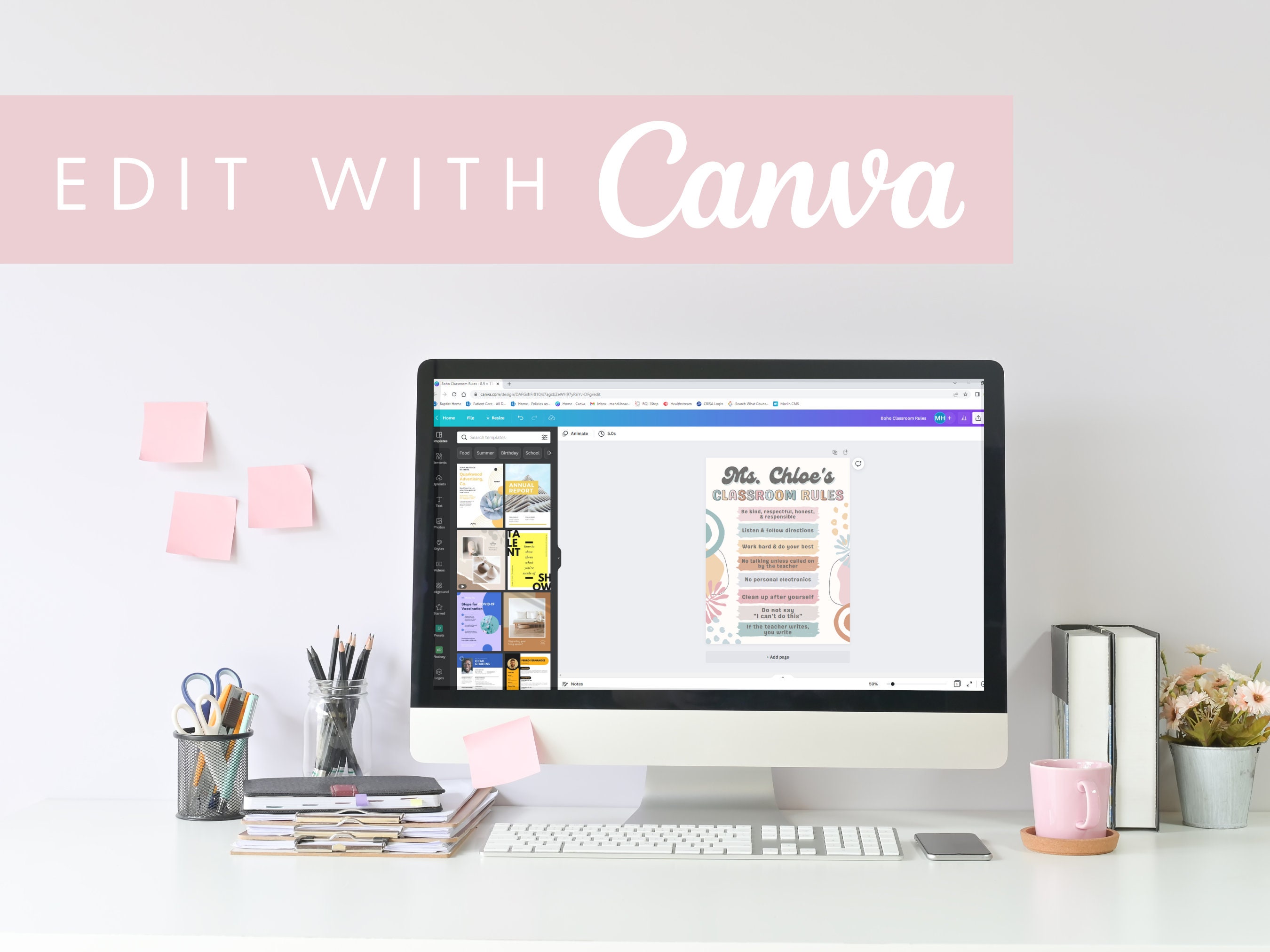 Classroom Rules Editable Template Teacher Printable - Etsy