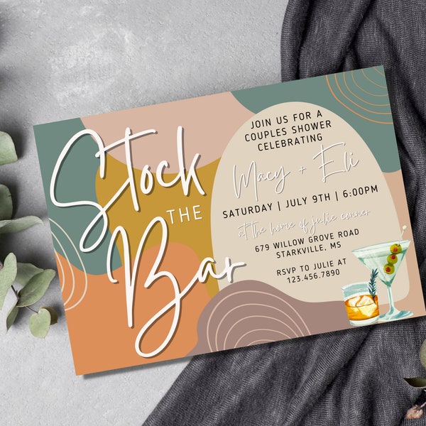 Stock the Bar Housewarming Invitation - Etsy