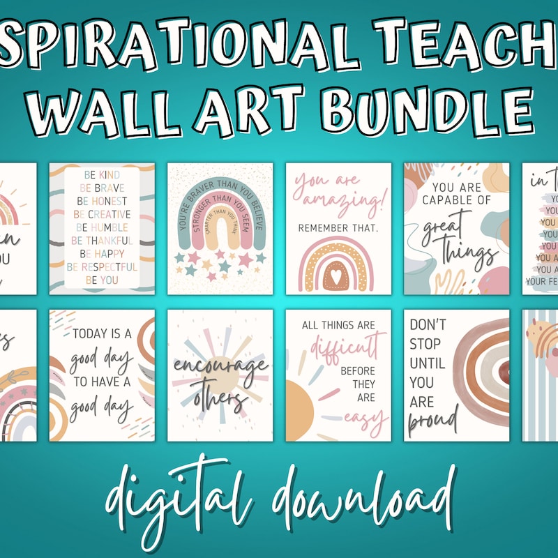 Teacher Wall Art - Etsy