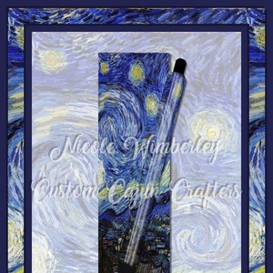Starry Night Pen Wrap- Digital Download - Etsy