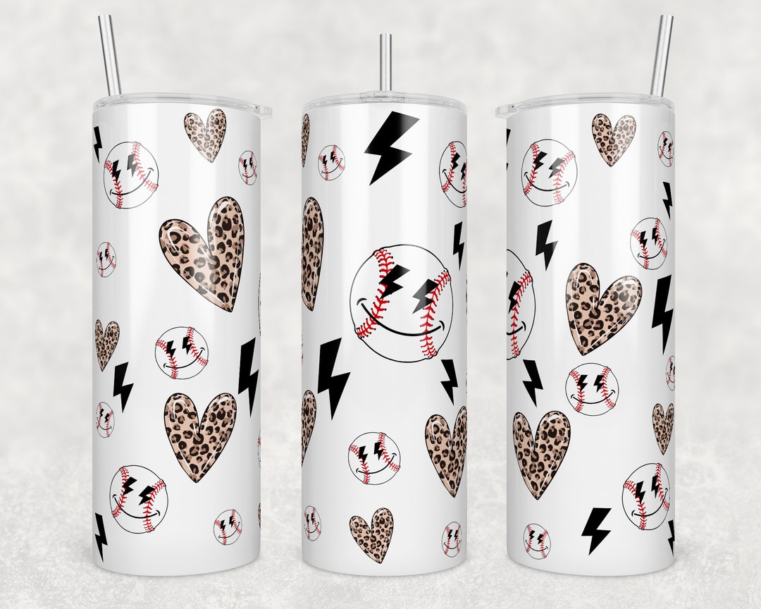 Baseball Lightening 20 Ounce Sublimation Tumbler BTD - Etsy
