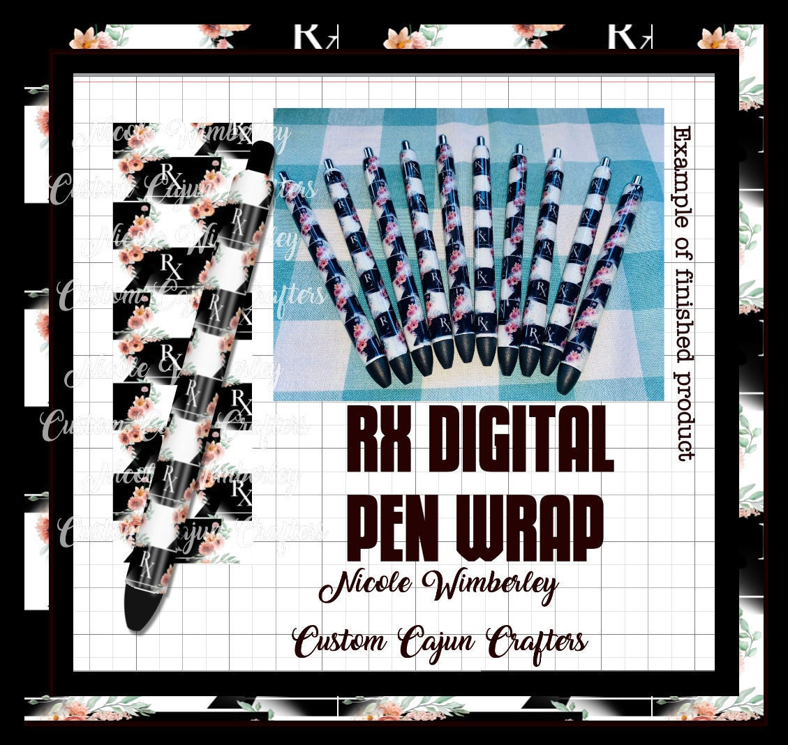 RX Pharmacist Pen Wrap Digital Download - Etsy