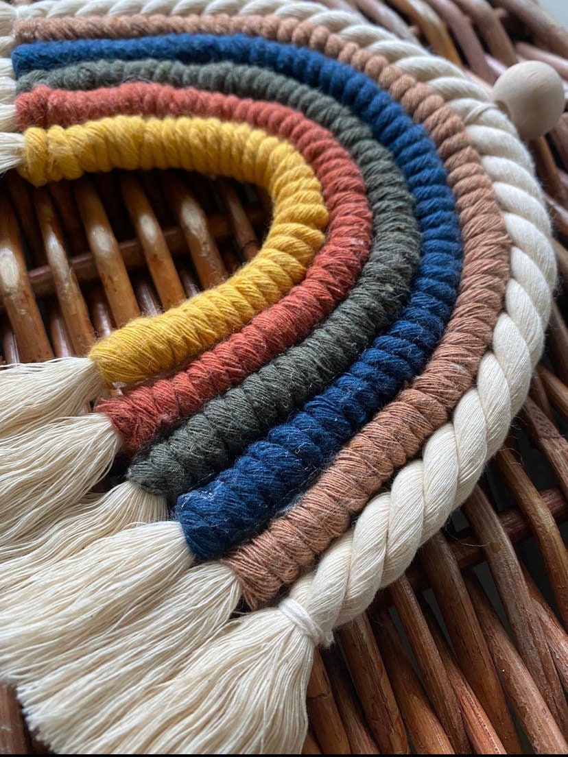 DIY Macrame Rainbow KIT /macrame Tutorial /craft for Kids or Adult ...