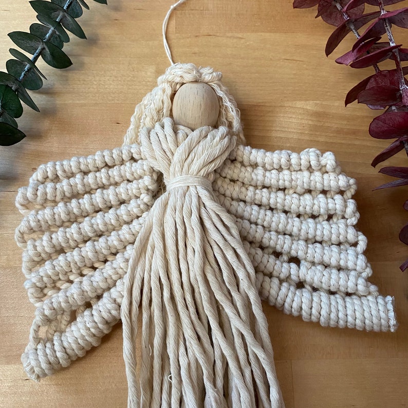 DIY Macrame Angel KIT /macrame Tutorial /boho Macrame Wall - Etsy