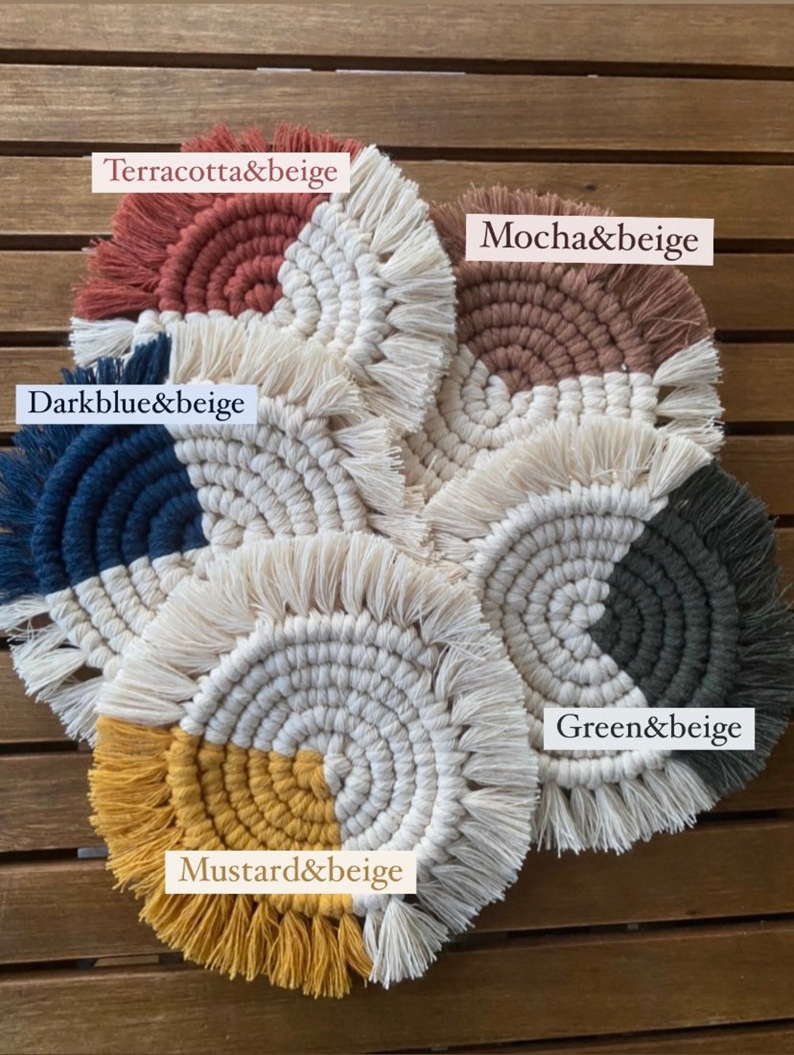 DIY Macrame Coasters KIT /macrame Tutorial /boho Macrame - Etsy