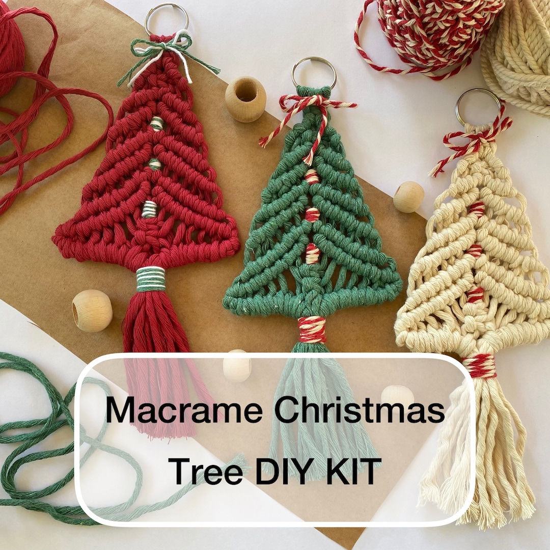 Macrame Christmas Tree DIY KIT Christmas Gift Christmas Tree Decorate ...