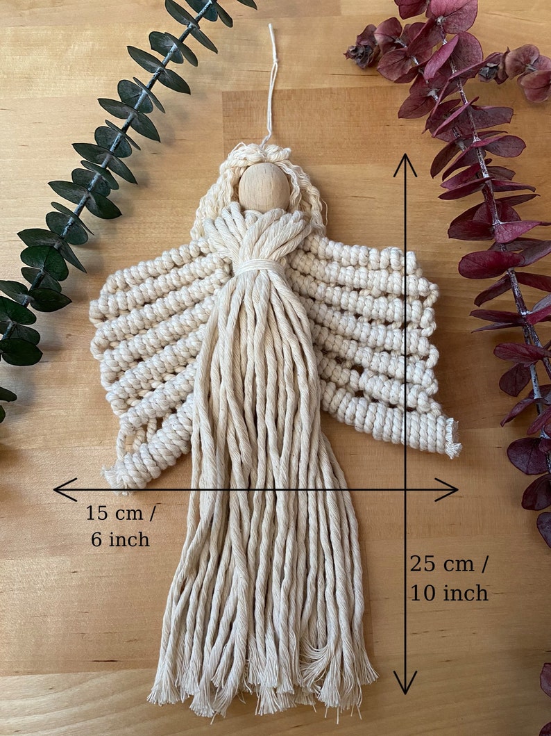 DIY Macrame Angel KIT /macrame Tutorial /boho Macrame Wall - Etsy