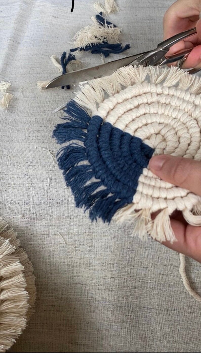 DIY Macrame Coasters KIT /macrame Tutorial /boho Macrame | Etsy