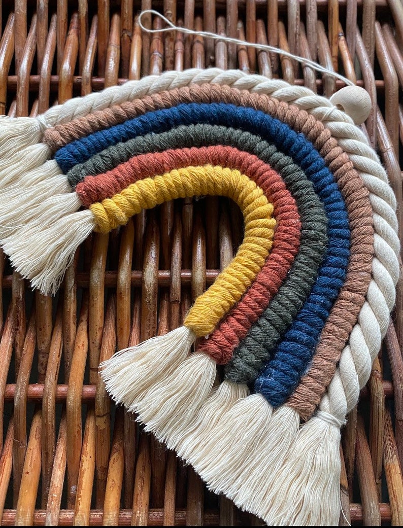 DIY Macrame Rainbow KIT /macrame Tutorial /craft for Kids or Adult ...