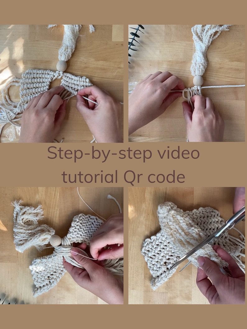 DIY Macrame Angel KIT /macrame Tutorial /boho Macrame Wall - Etsy