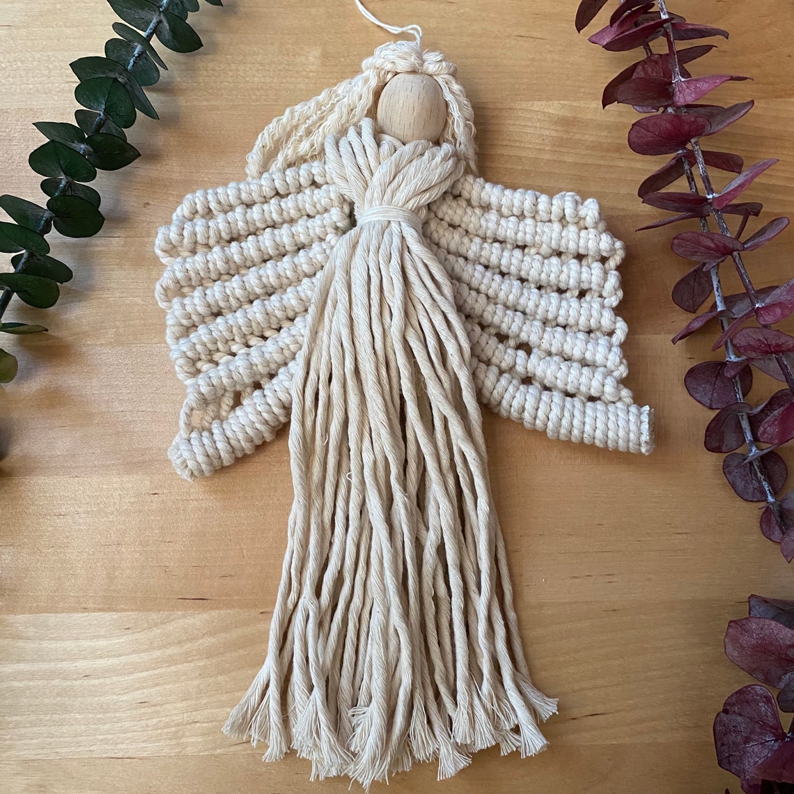 DIY Macrame Angel KIT /macrame Tutorial /boho Macrame Wall - Etsy