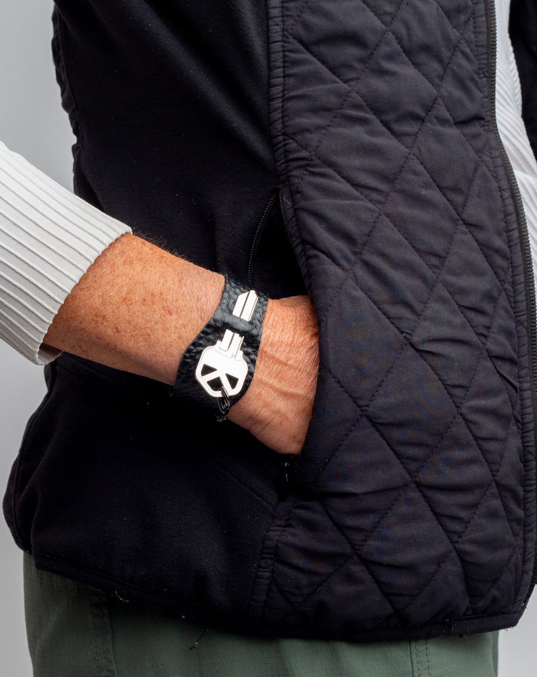 Keychain Wristlet, Key Fob Bracelet, Key Holder Bracelet, Leather ...