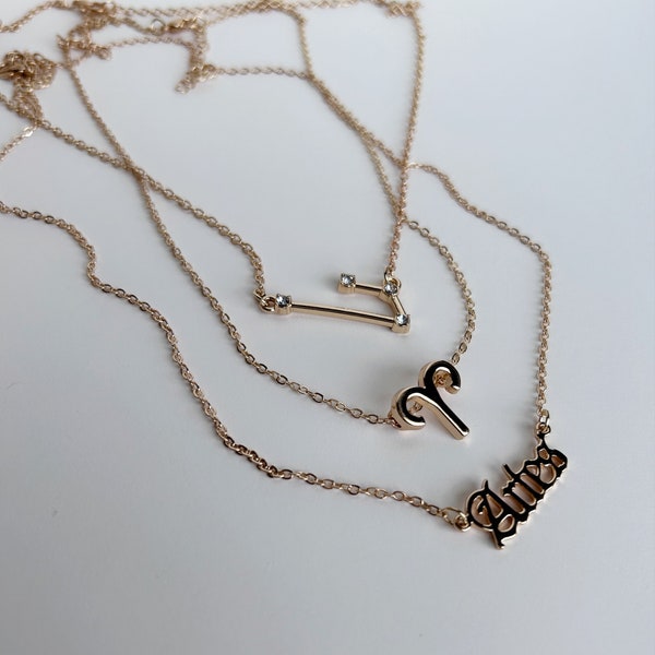 Aries Necklace - Etsy
