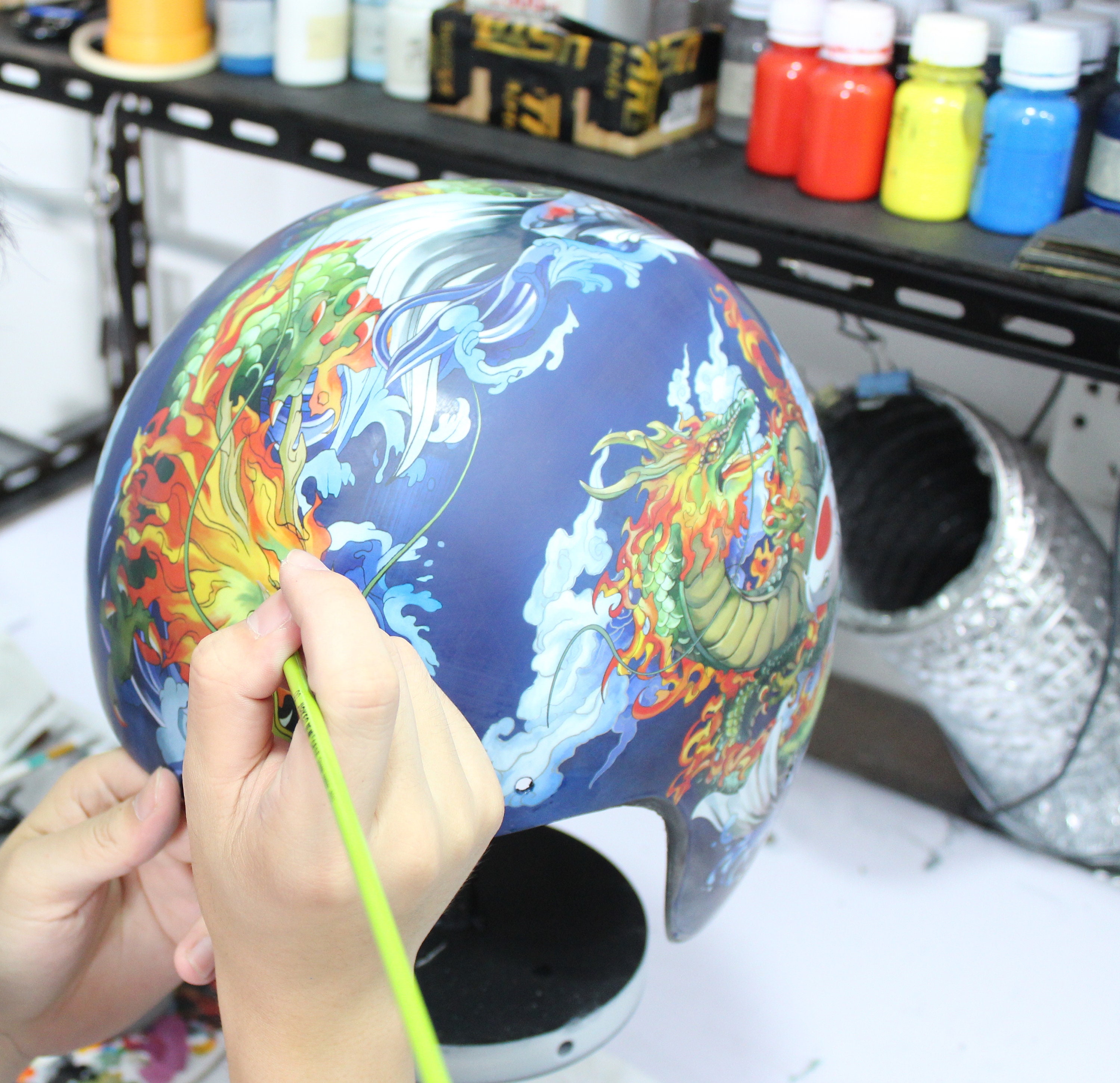 Custom Motorcycle Open Face Helmet Fiberglass Leather (large, Lady ...