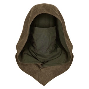 Green Assassin Mask Ren Faire Hood Cowl Cosplay Larp Burning Man ...