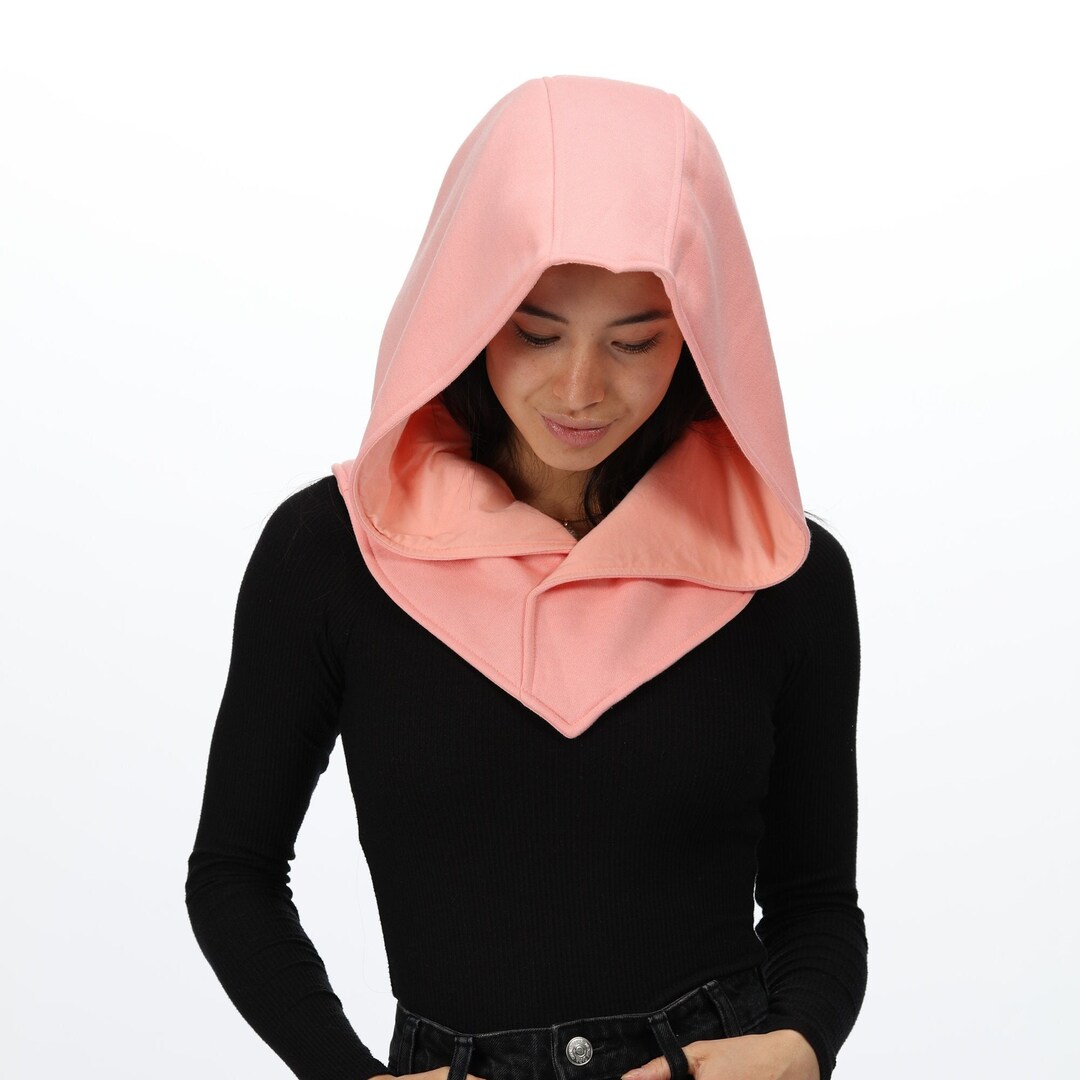 Pink Assassin Ninja Mask Hood Cowl Wrap Scarf Shawl Shrug Pashmina ...