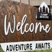 Adventure Awaits National Park Camping Personalized Wood Sign - Etsy