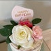 Acrylic Round Circle Cake Topper Birthday Girl Birthday Boy Cake Topper ...