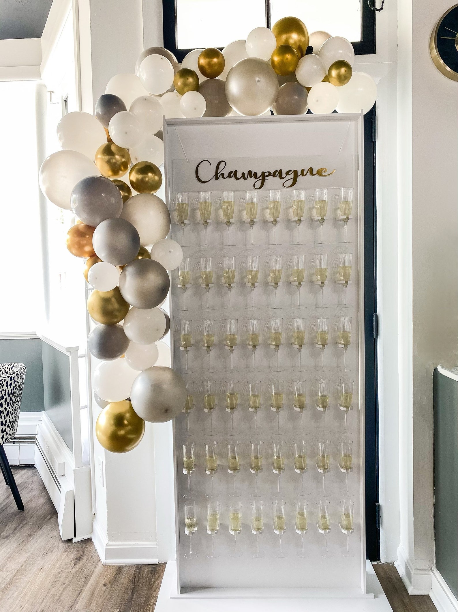 SIGN for Champagne Wall Acrylic Custom Gold Vinyl Sign for | Etsy