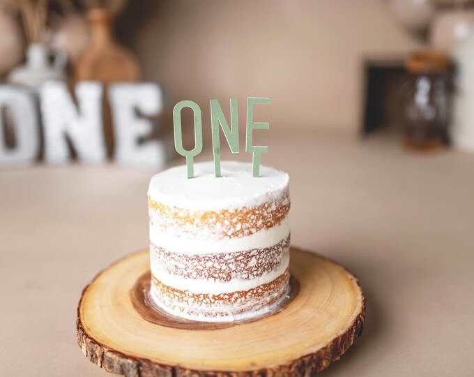 ONE Letter Board Cake Topper First Birthday Cake Smash Decor - Etsy