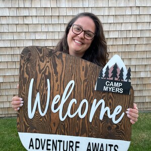 Adventure Awaits National Park Camping Personalized Wood Sign - Etsy