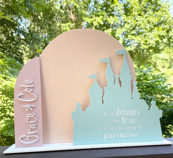 Disney Cinderella Castle Acrylic Birthday Party Arch Sign - Etsy