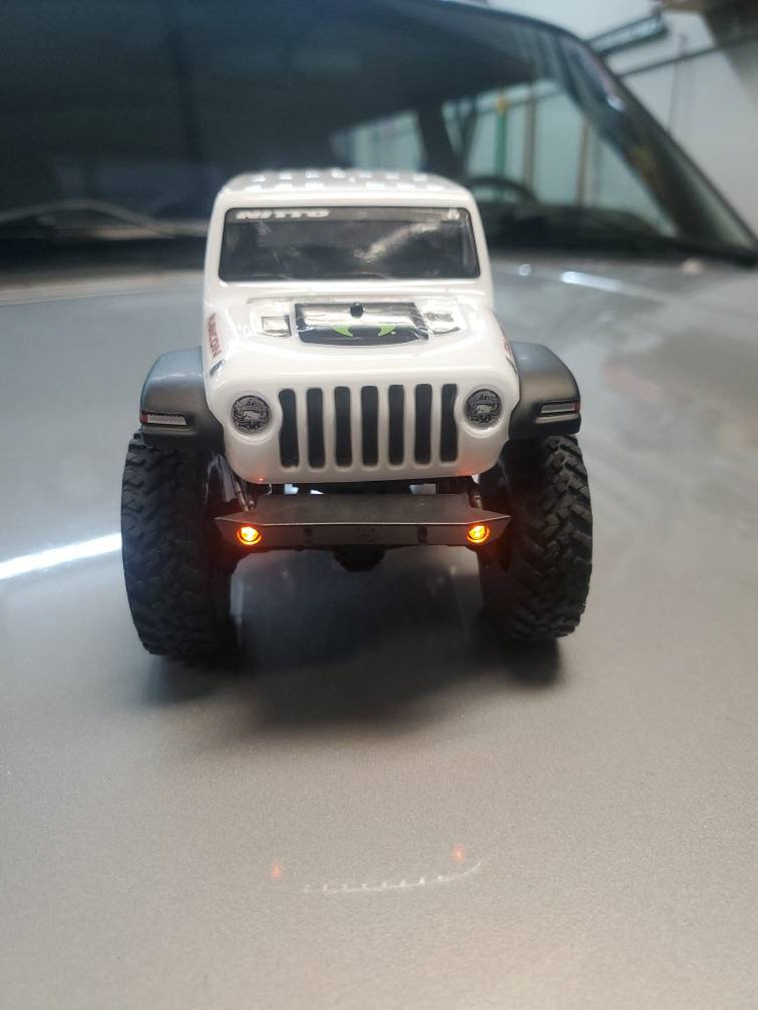 Axial SCX24 Bumper Lights Jeep Gladiator, Wrangler, Bronco, Chevy C10 ...