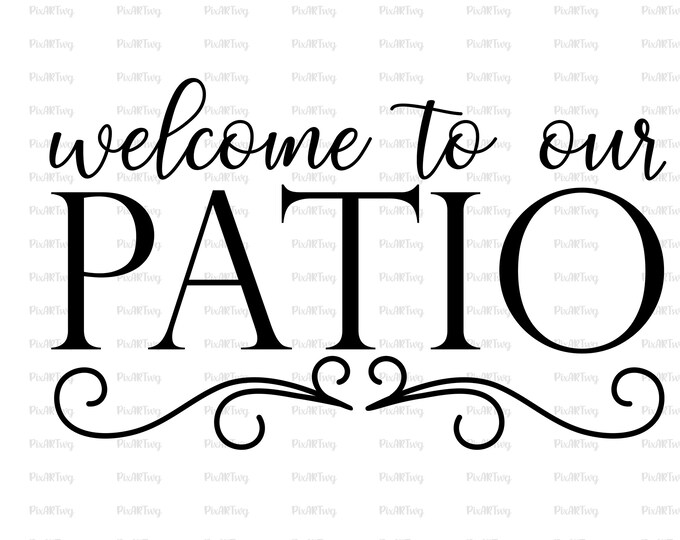 Welcome Patio Rules Digital Cut File Svg, Dxf, Png & Eps - Etsy Canada