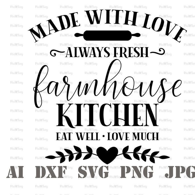 Farmhouse Kitchen Svg - Etsy