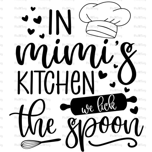 Mimi's Kitchen Svg-Mimi Life Svg-Mother's Day Pot Holder Svg-Mothers ...