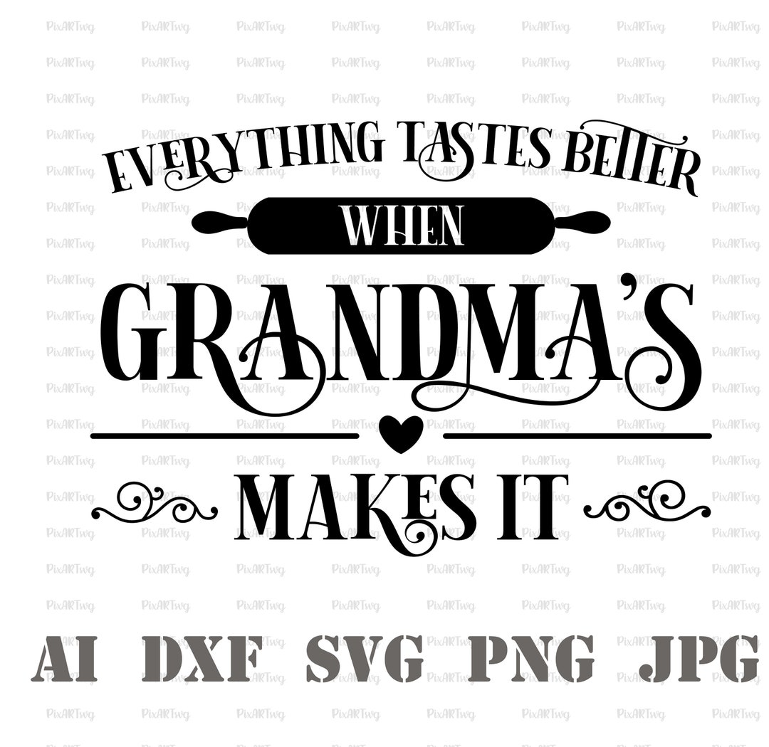 Grandmas Kitchen Svg-kitchen Sign Svg-made With Love Svg - Etsy