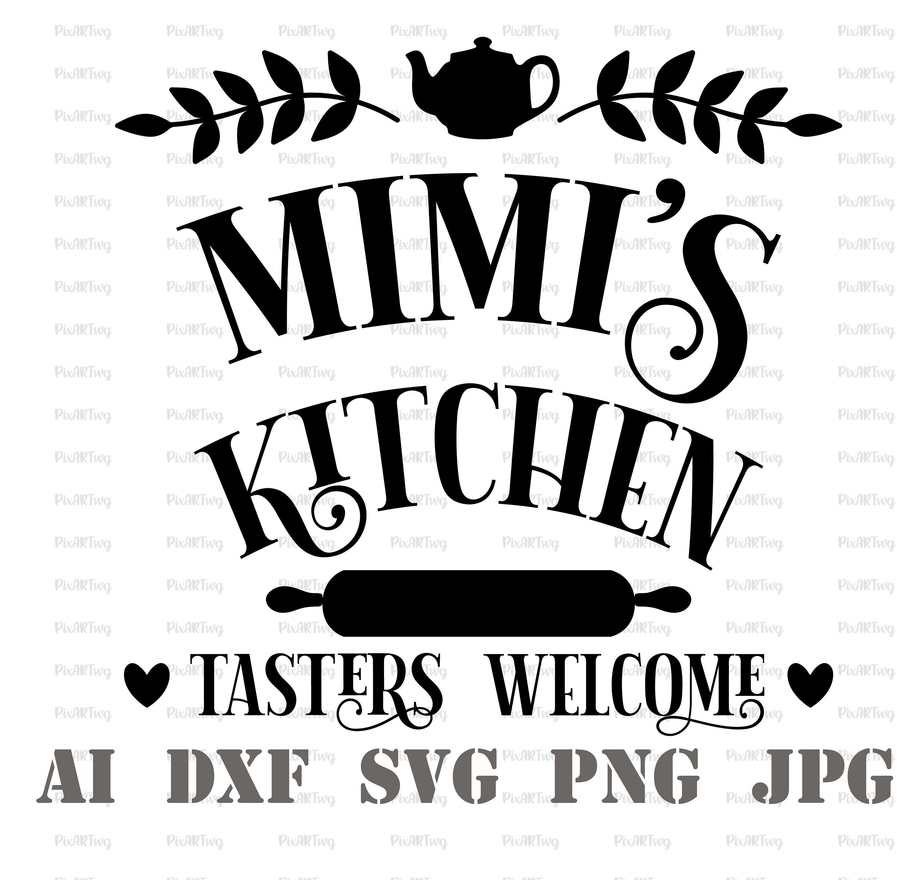 Mimi's Kitchen Svg-mimi's Bakery Svg-mimi Life - Etsy