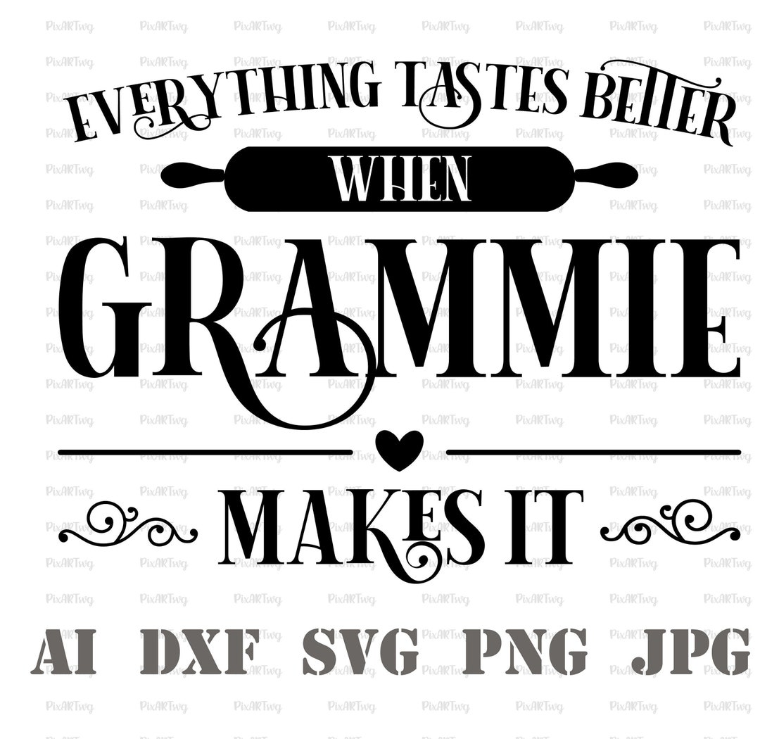 Grammie Svg-pot Holder Svg-kitchen Sign Svg-made With Love Svg-baked ...