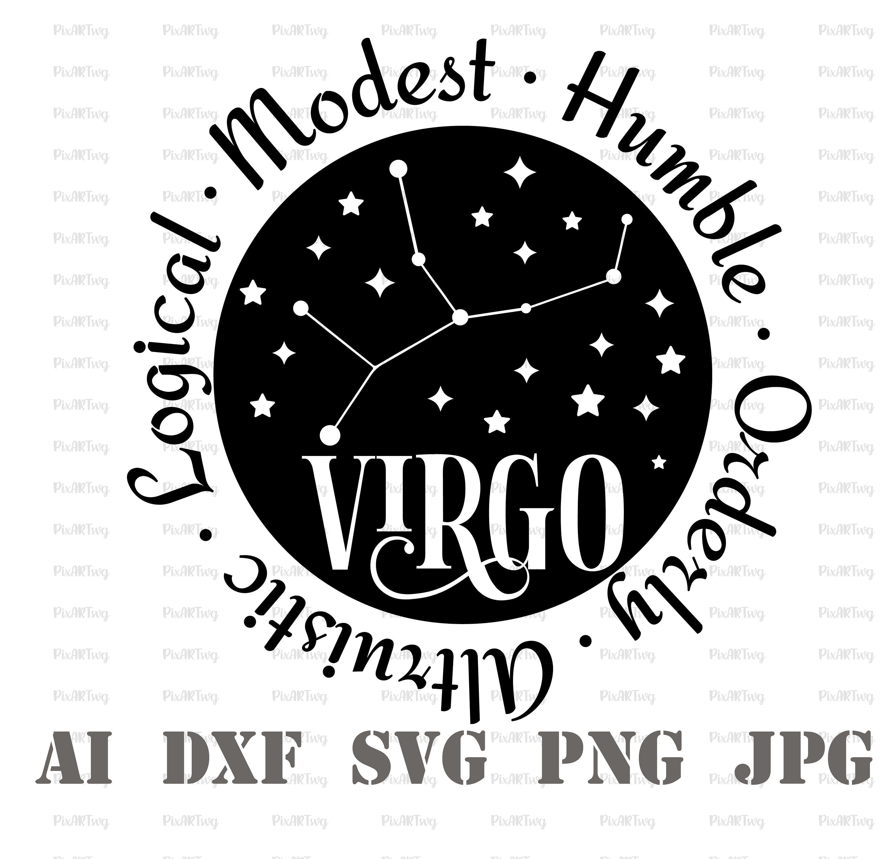 VIRGO Svg Zodiac Constellations Svg-Astrology Sign SvgZodiac | Etsy