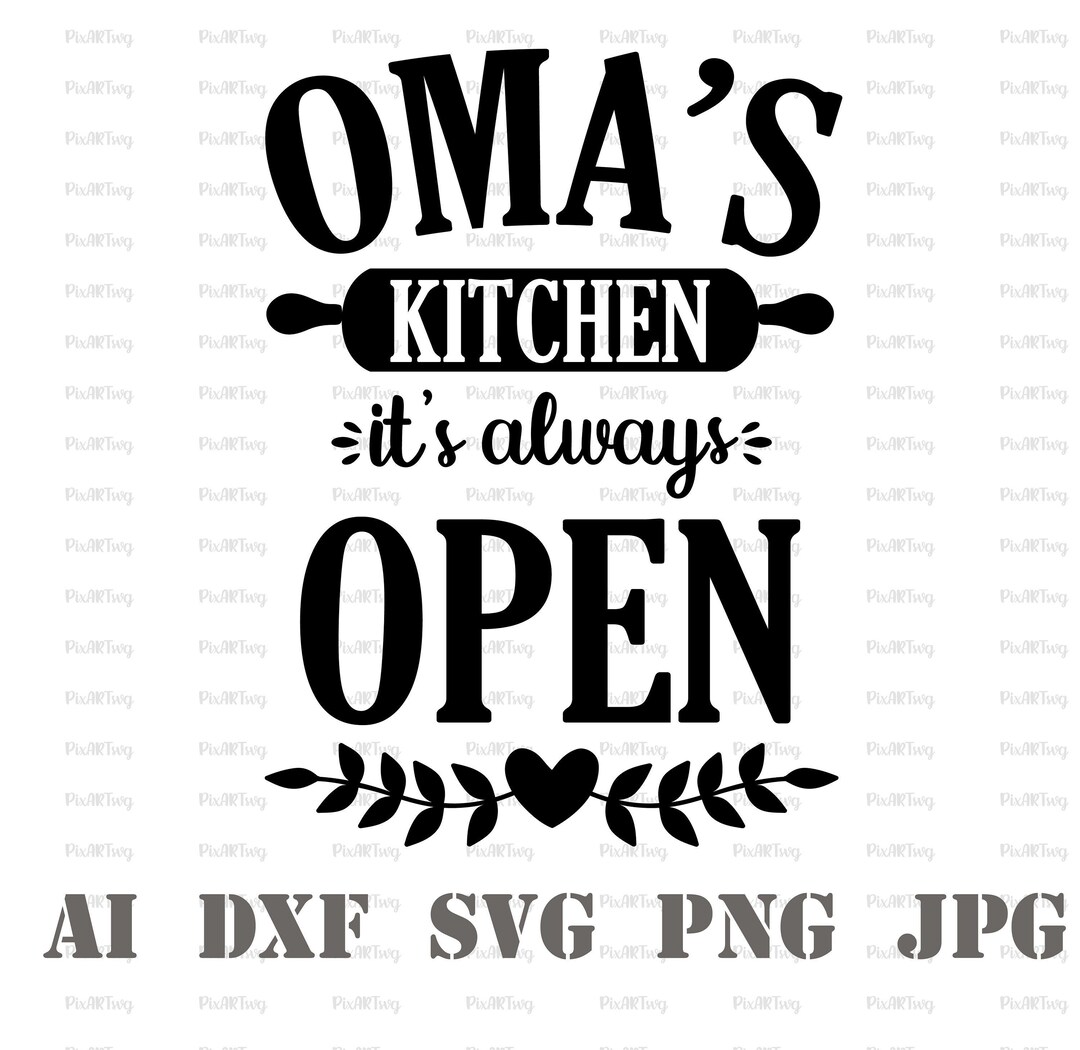 Omas Kitchen Svg-made With Love Svg-baked With Love Svg-apron Svg-omas ...