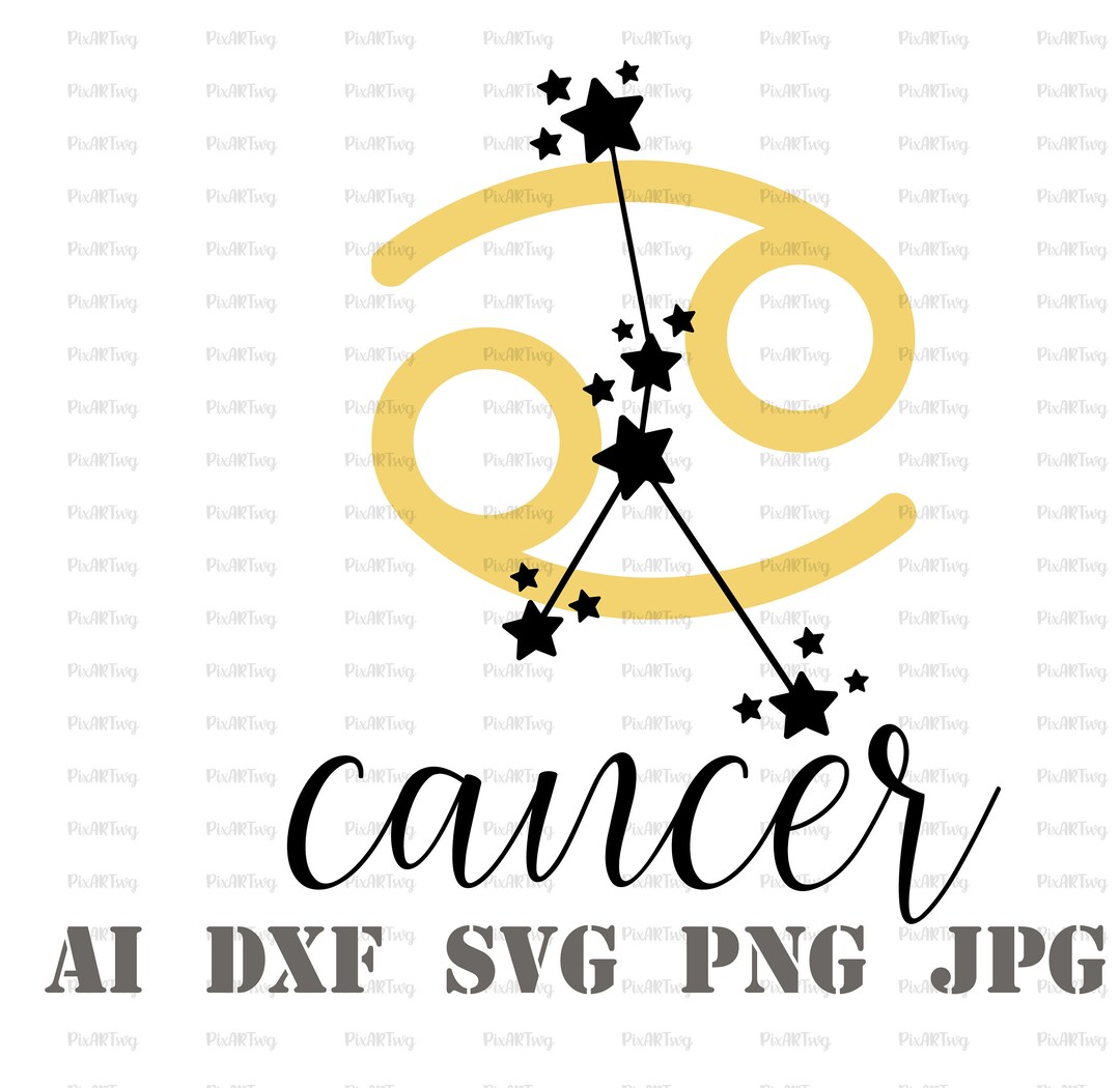 CANCER ZODIAC Svg-constellations Svg-astrology Sign Svg,cancer Zodiac ...
