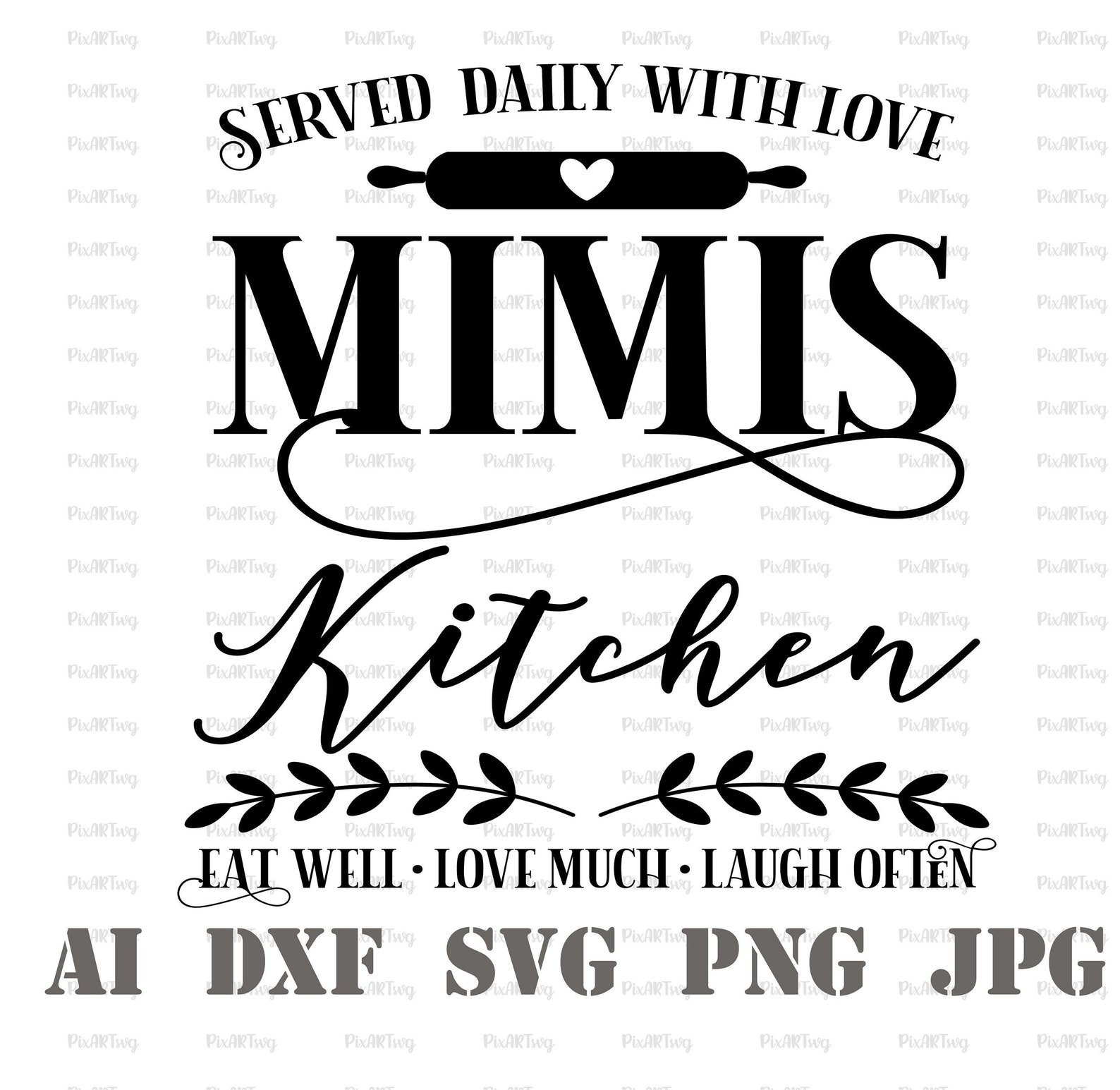 Mimi's Kitchen Svg-mimis Kitchen Svg-mimi Life - Etsy