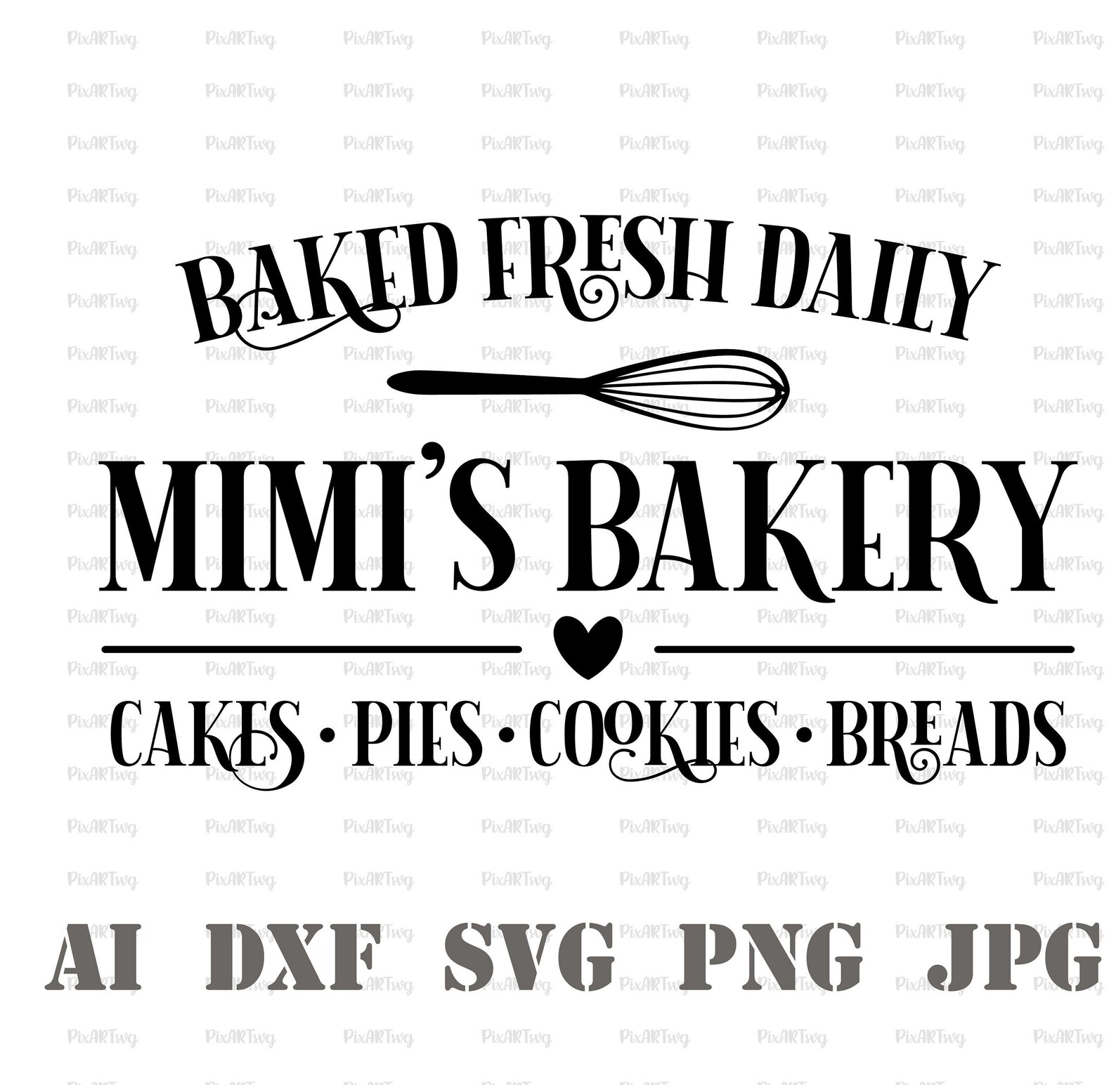 Baked Fresh Daily Svg-mimi's Kitchen Svg-fresh Pies - Etsy