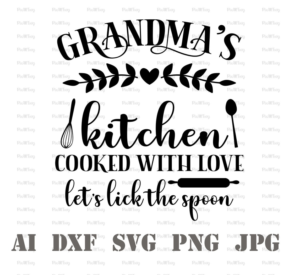 Cocina de la abuela svg-cocina svg-señal de cocina svg-delantal svg ...