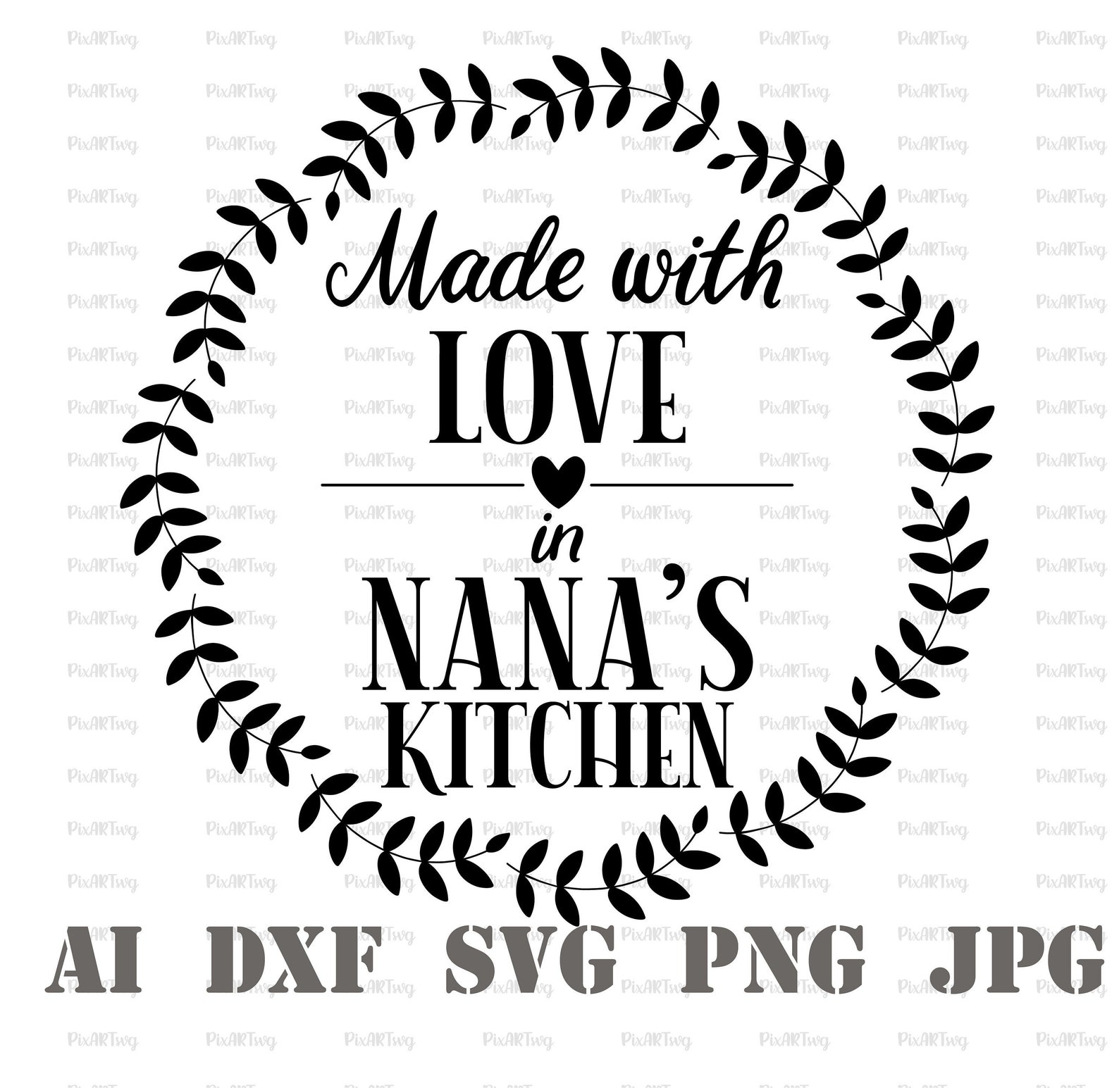 Nanna's Kitchen-farmhouse Svg-kitchen Svg-baking Svg-oven - Etsy