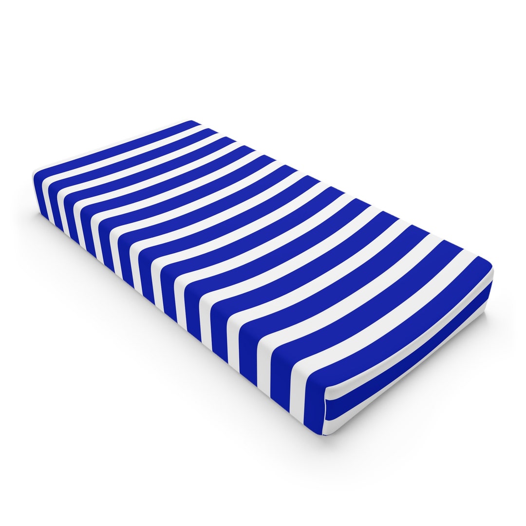 Royal Blue Striped Baby Changing Pad Cover | Nursery Change Pad Sheet ...