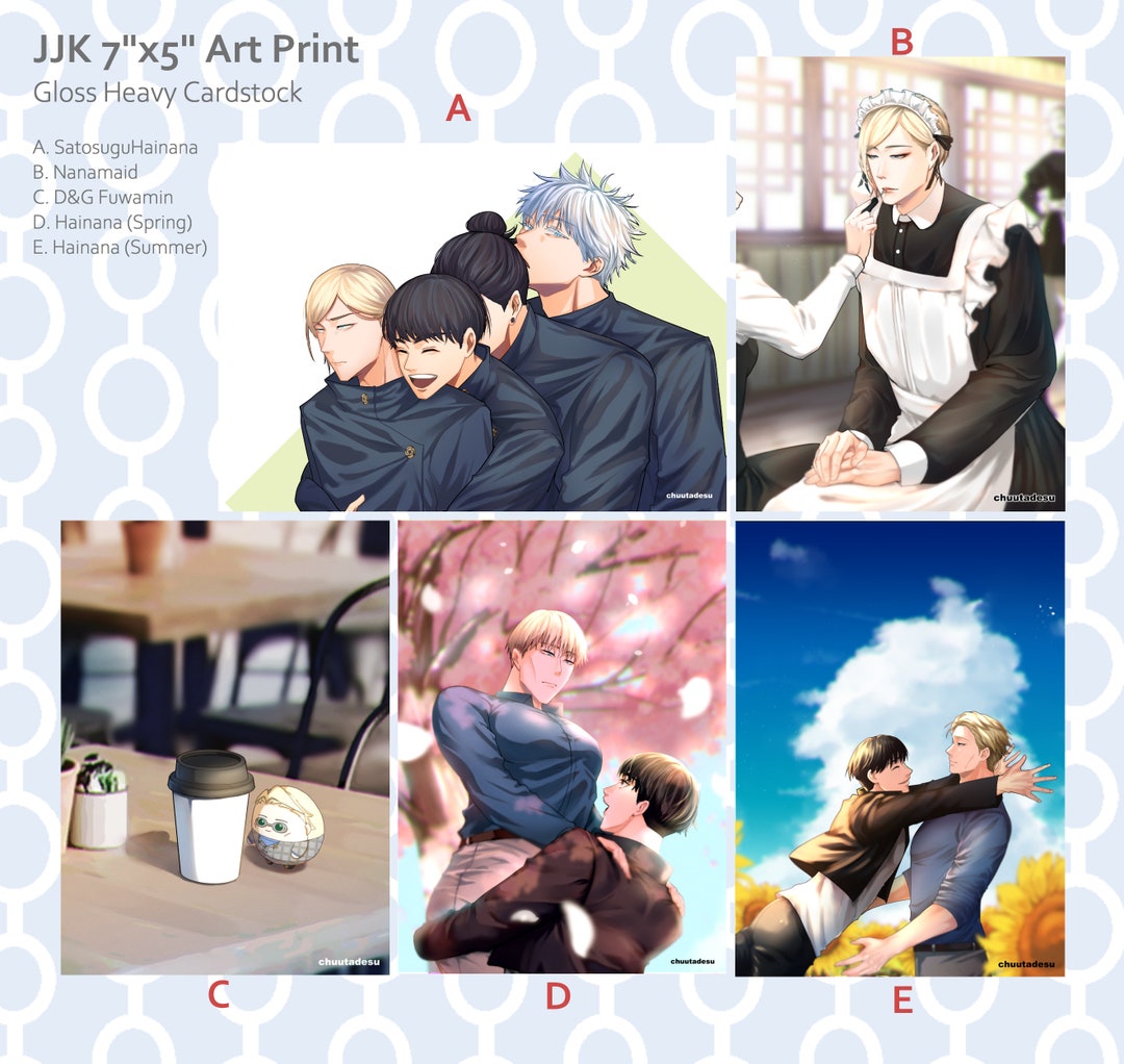 Jujutsu Kaisen Haibara Yu Nanami Kento Art Print Sticker Set First Hot Sex Picture