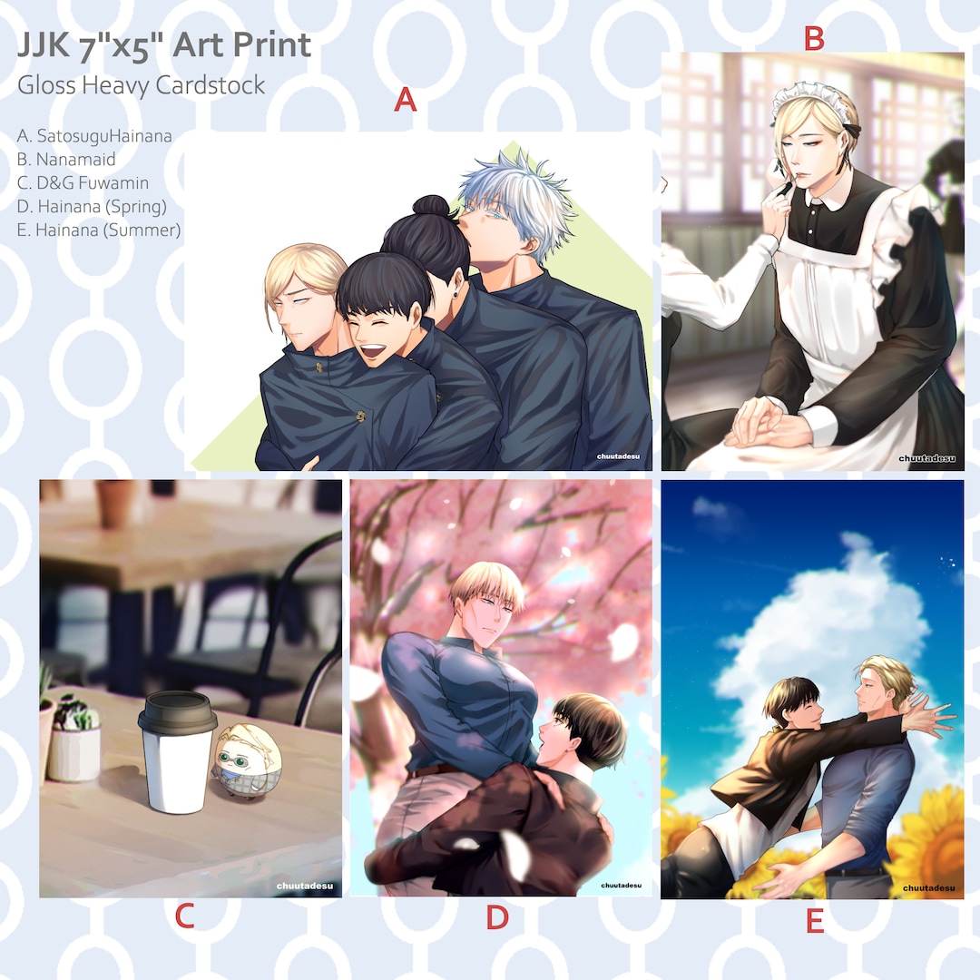 JJK 7" X 5" Print |nanami Kento| Haibara Yu| Gojo Satoru| Geto Suguru ...