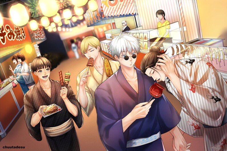 JJK 11" X 17" Summer Festival Poster |geto Suguru, Gojo Satoru, Nanami ...