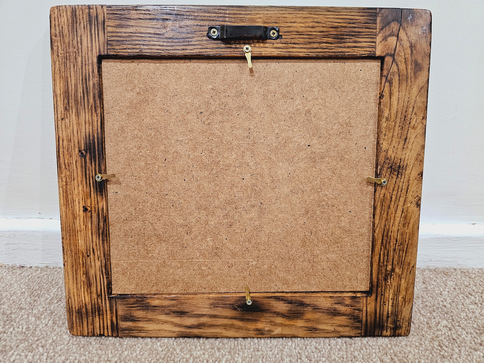 13 Inch Large Solid Oak Wood Aged Reclaimed Chunky Photo Frame L ...