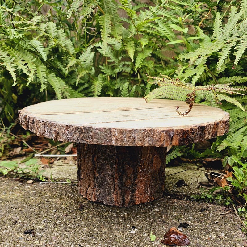 Log Cake Stand - Etsy
